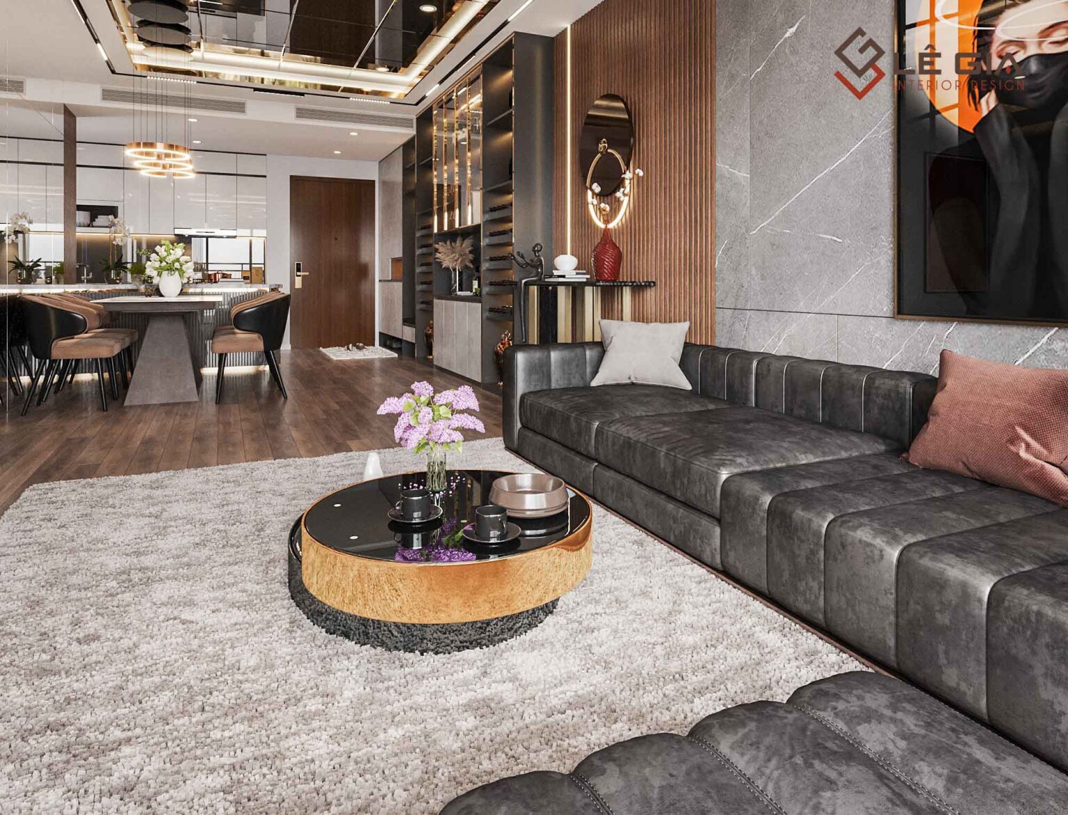 Ghế Sofa Đẹp Hiện Đại Cho Phòng Khách LG-SF361: Sự Sang Trọng và Đẳng ...