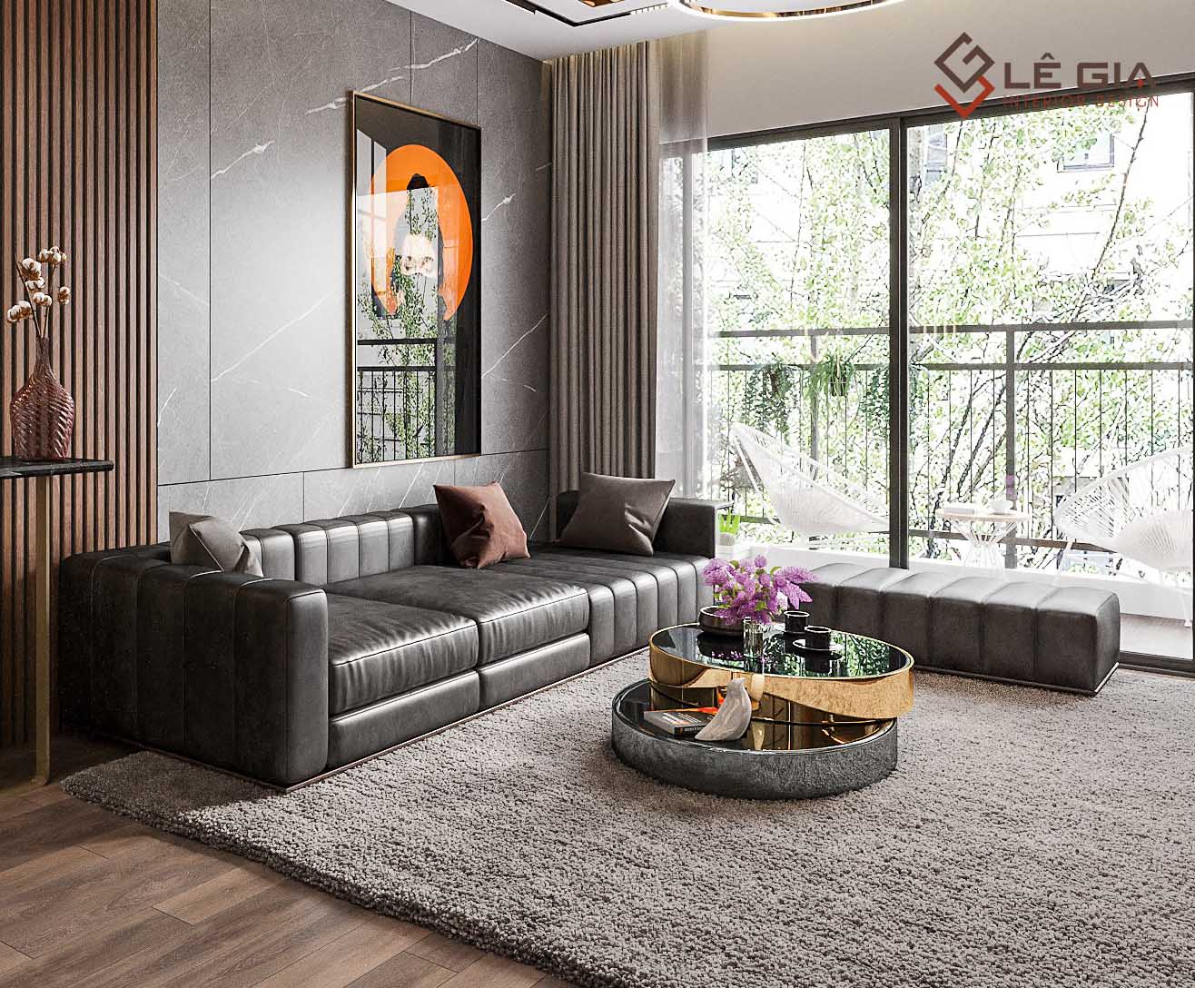 Ghế Sofa Đẹp Hiện Đại Cho Phòng Khách LG-SF361: Sự Sang Trọng và Đẳng ...