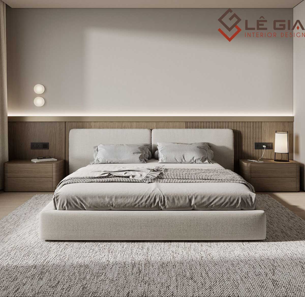 Giường ngủ bọc nỉ cao cấp GN491 - Sang trọng, tinh tế, hiện đại