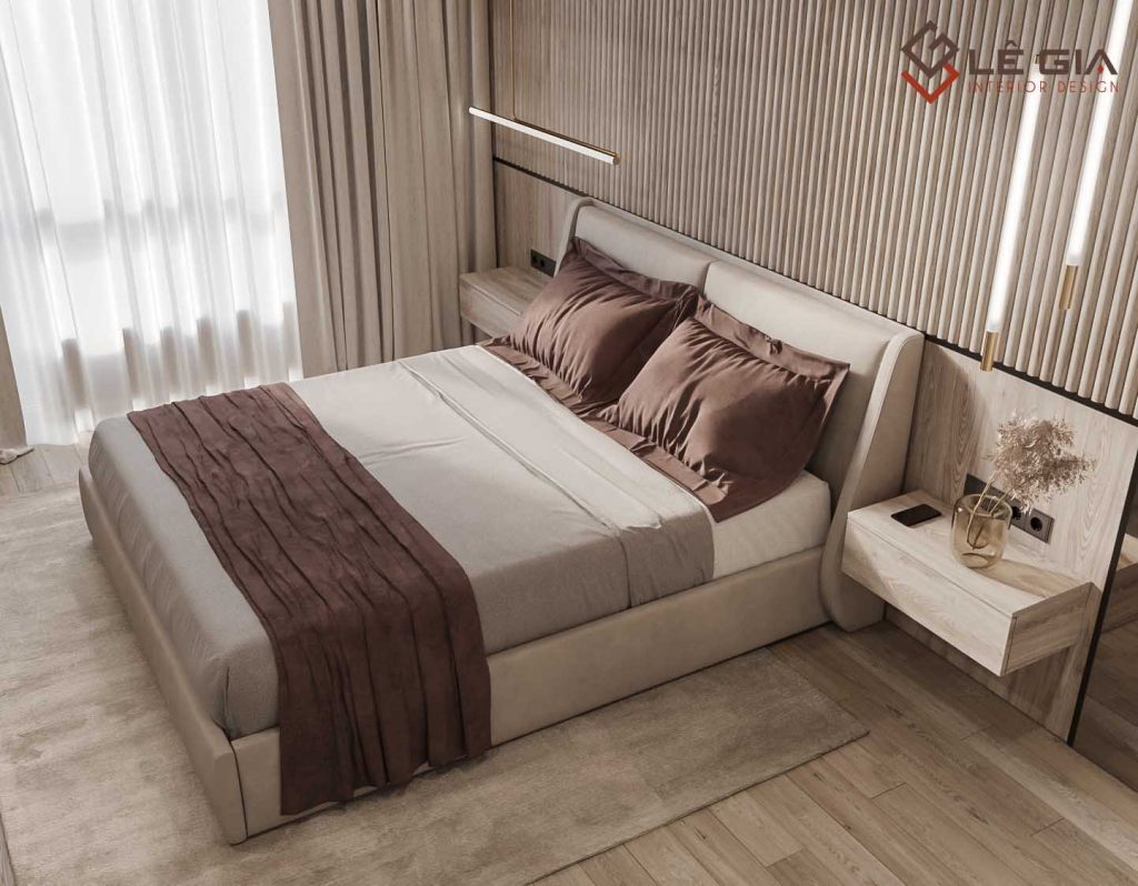 Giường Ngủ Bọc Nỉ Cao Cấp LG-GN426: Sang Trọng và Hiện Đại