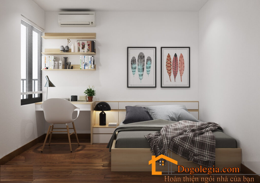 Giường ngủ bọc vải nỉ cực chất, sang trọng, hiện đại, ấn tượng GN437