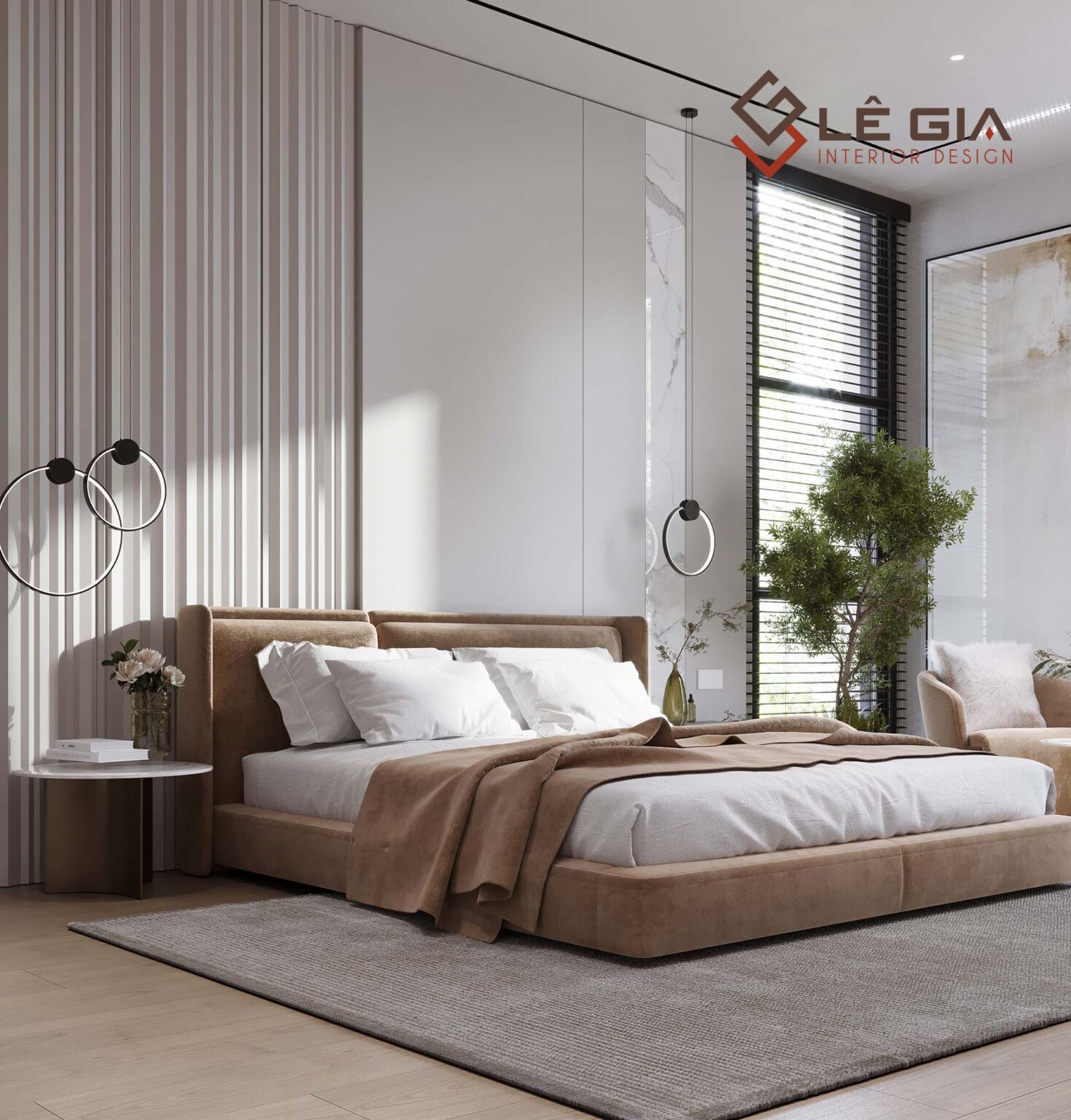 Giường ngủ bọc da cực chất, sang trọng, hiện đại, ấn tượng GN441