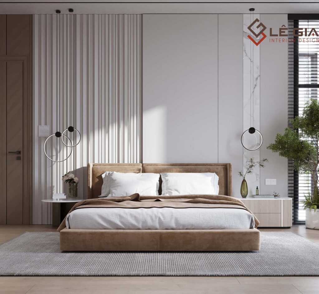 Giường ngủ bọc da cực chất, sang trọng, hiện đại, ấn tượng GN441